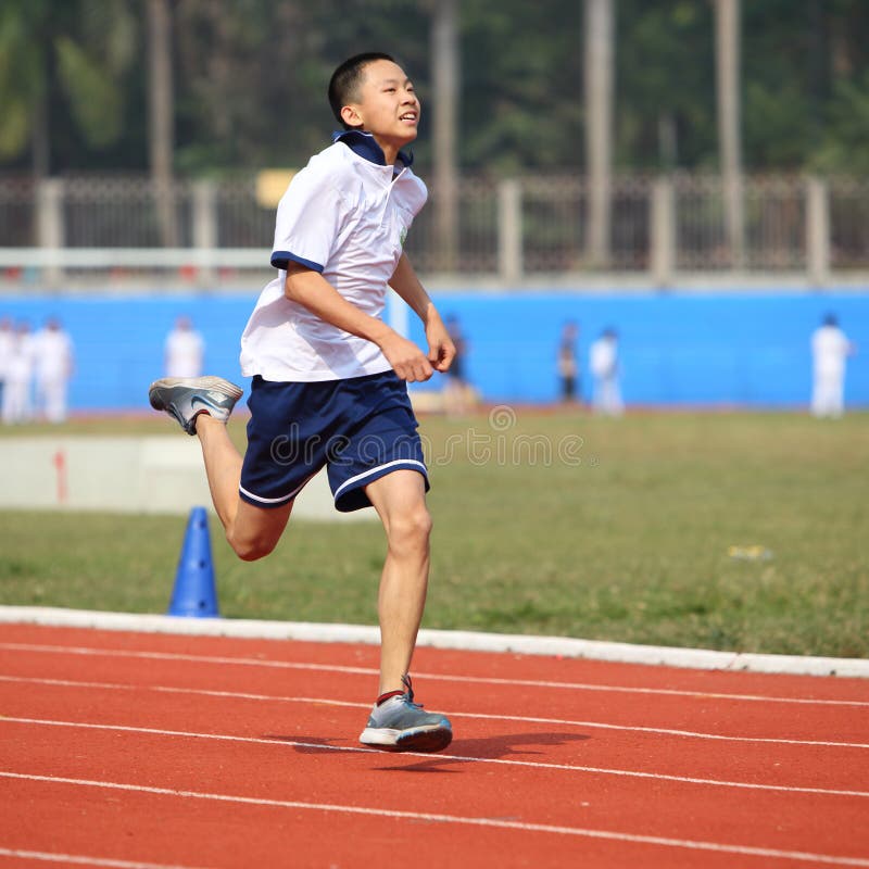 Boy in race editorial photo. Image of success, track - 80439901