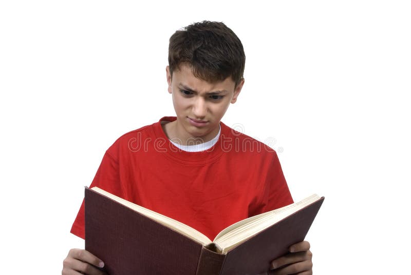 Boy Reading stock photo. Image of creative, childhood - 2439764