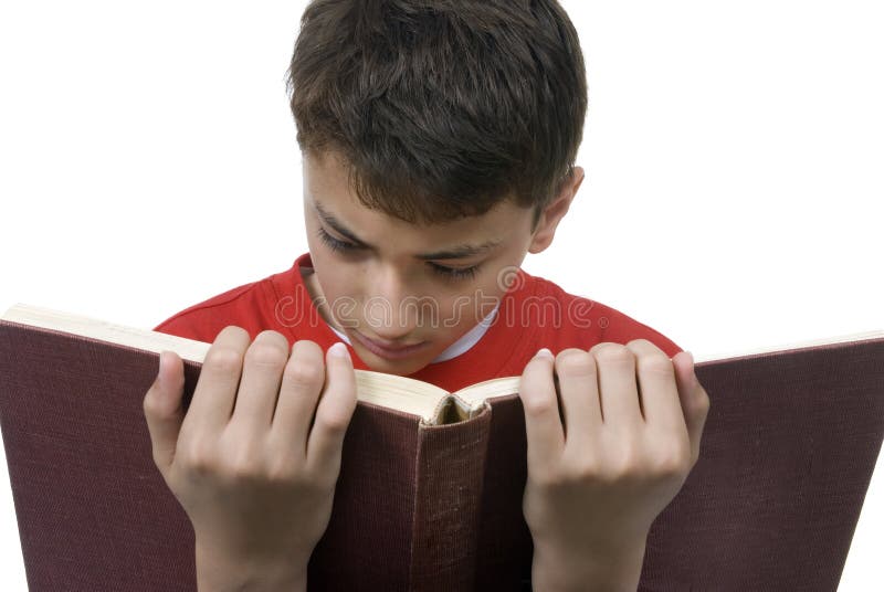 Boy Reading stock image. Image of studious, educate, school - 2439749