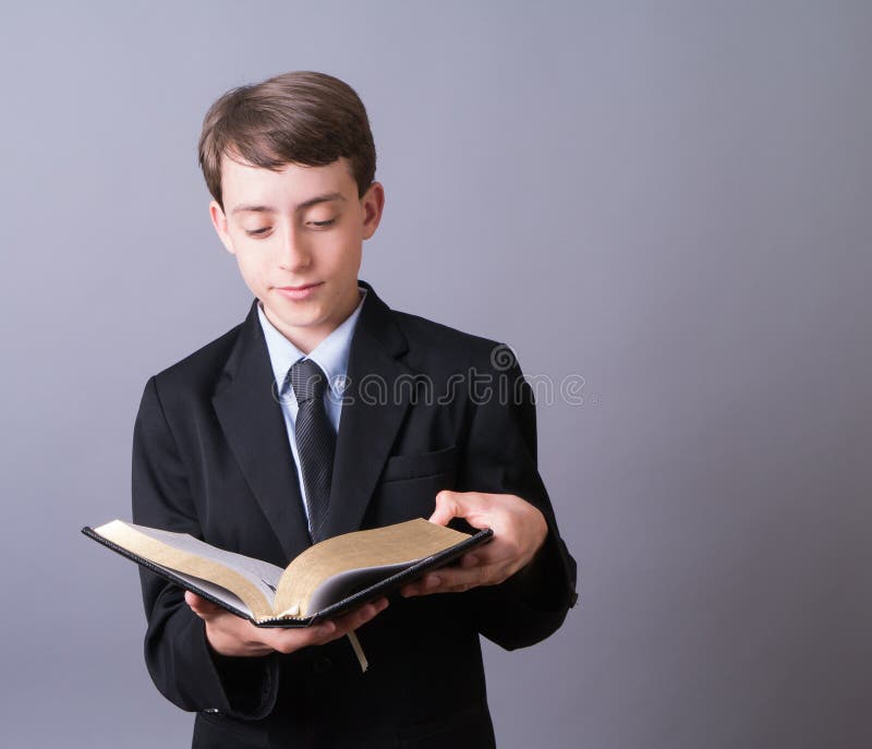Boy Reading Bible stock image. Image of christian, praise - 25172543
