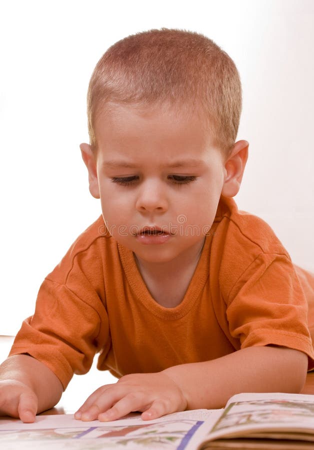 Boy Reading Book Picture. Image: 10386433