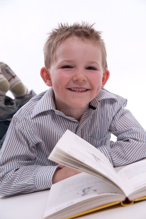 Boy Reading A Book Picture. Image: 13823499