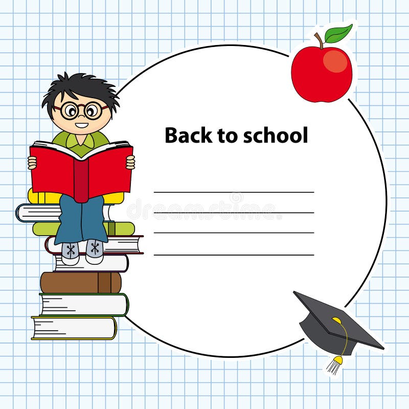 Cute cartoon kids frame stock vector. Illustration of little - 24665542