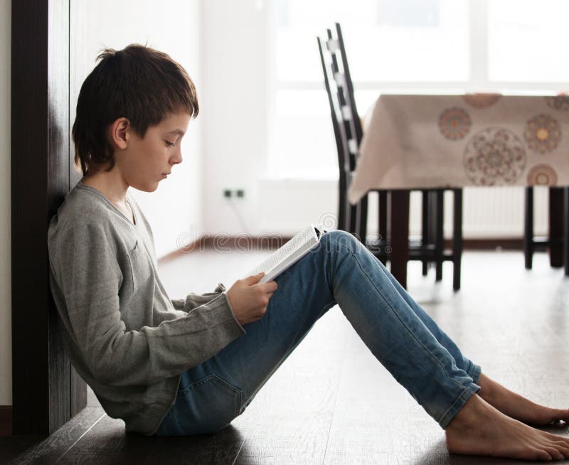 Boy reading book stock image. Image of boys, student - 67811027