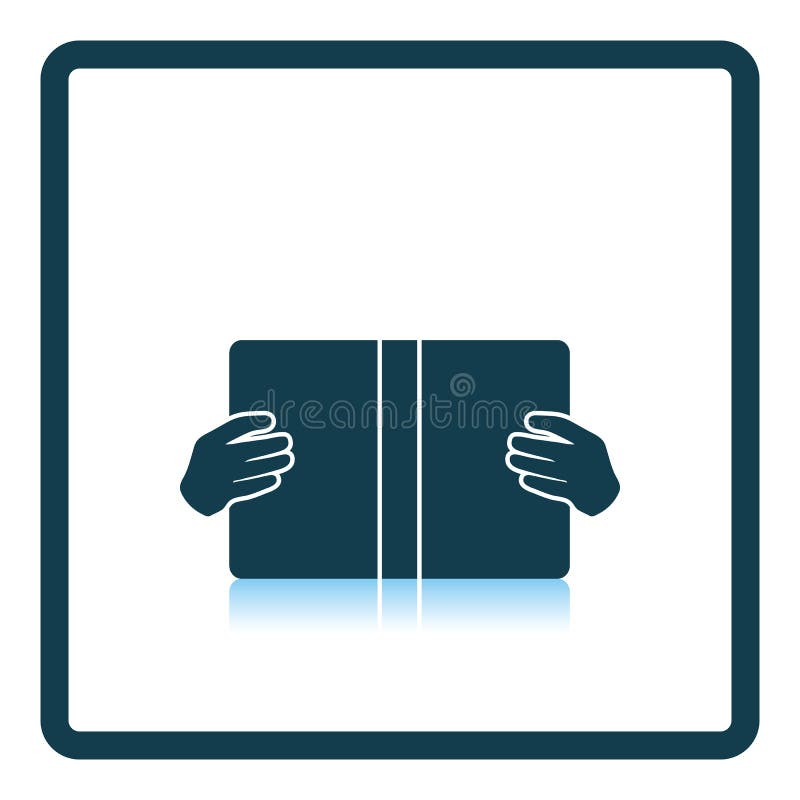 Boy reading book icon stock vector. Illustration of logo - 125312491