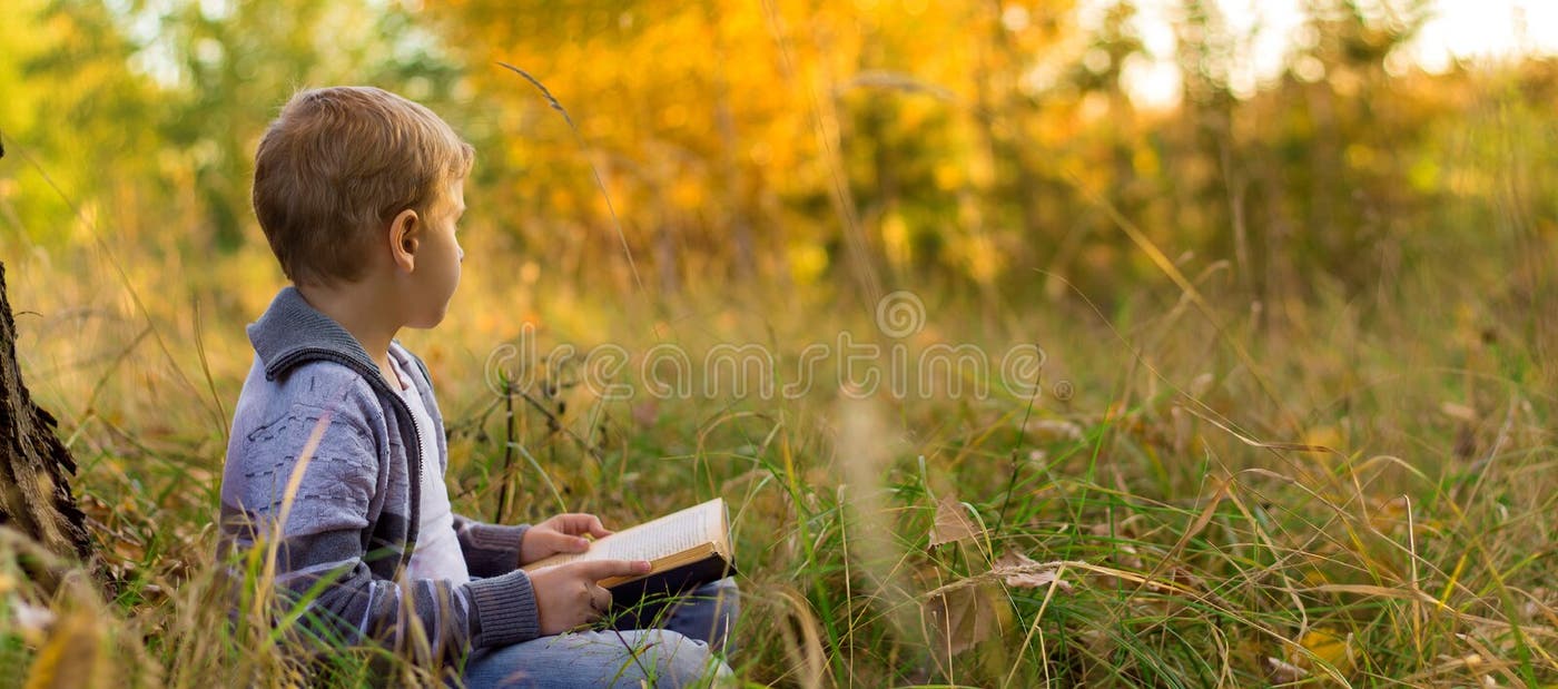 317 Boy Reading Book Under Tree Stock Photos - Free & Royalty-Free ...