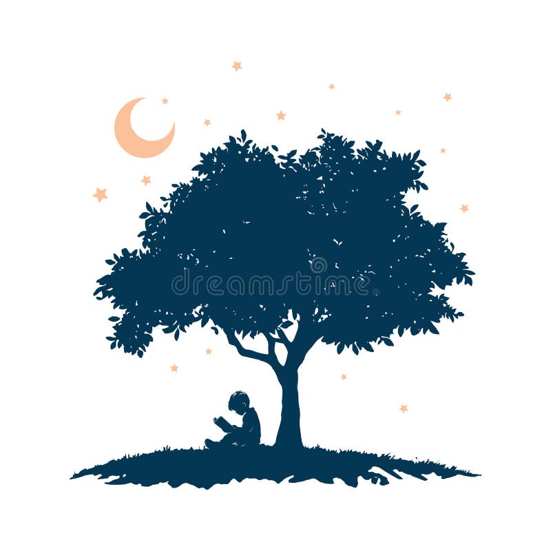 Boy Under Tree Stock Illustrations – 2,518 Boy Under Tree Stock ...