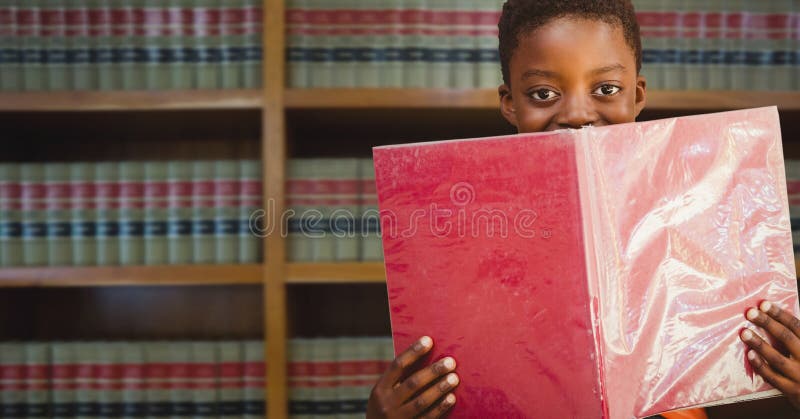 Boy Reading in Education Library Stock Image - Image of happy, college ...