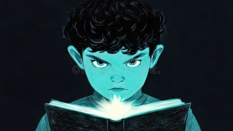 Boy Mystical Reading Stock Illustrations – 74 Boy Mystical Reading ...