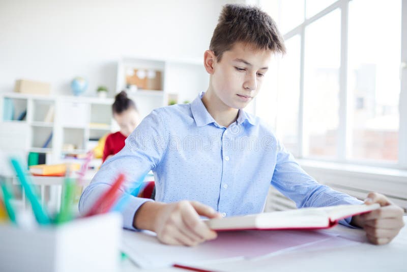 Boy reading stock image. Image of knowledge, concentration - 136540855