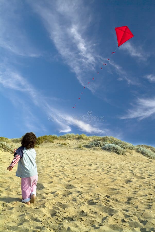 Boy with kite stock image. Image of take, dart, airplane - 23605349