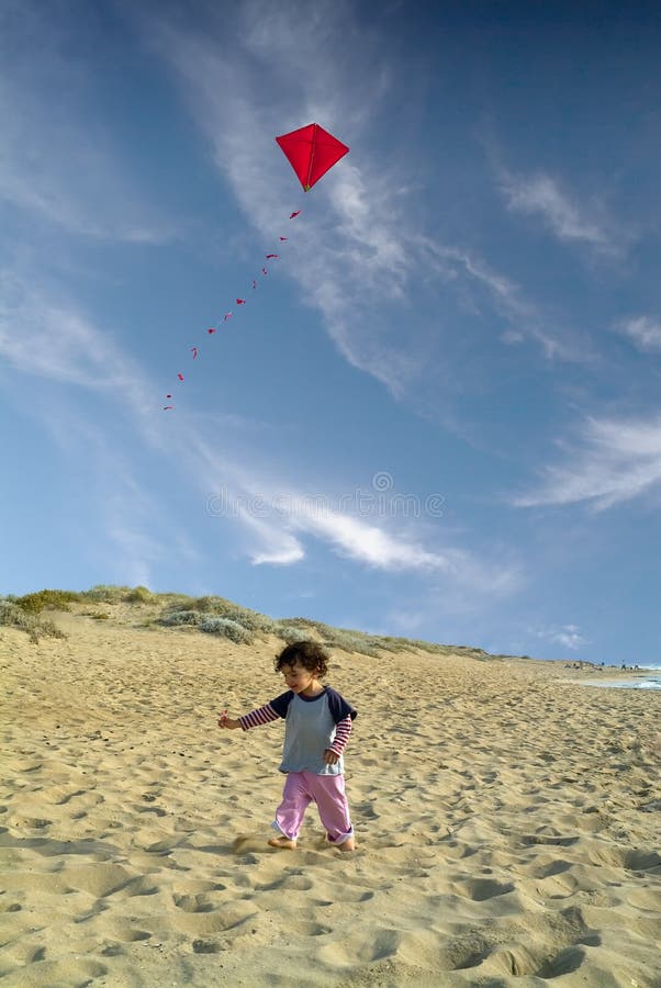 Boy and red kite stock image. Image of outdoor, outdoors - 5010651