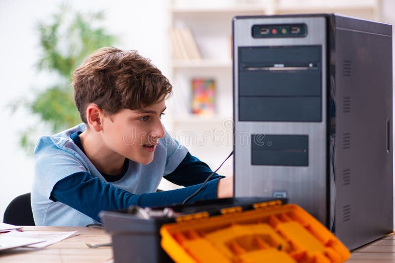 147 Teen Fixing Computer Stock Photos - Free & Royalty-Free Stock ...