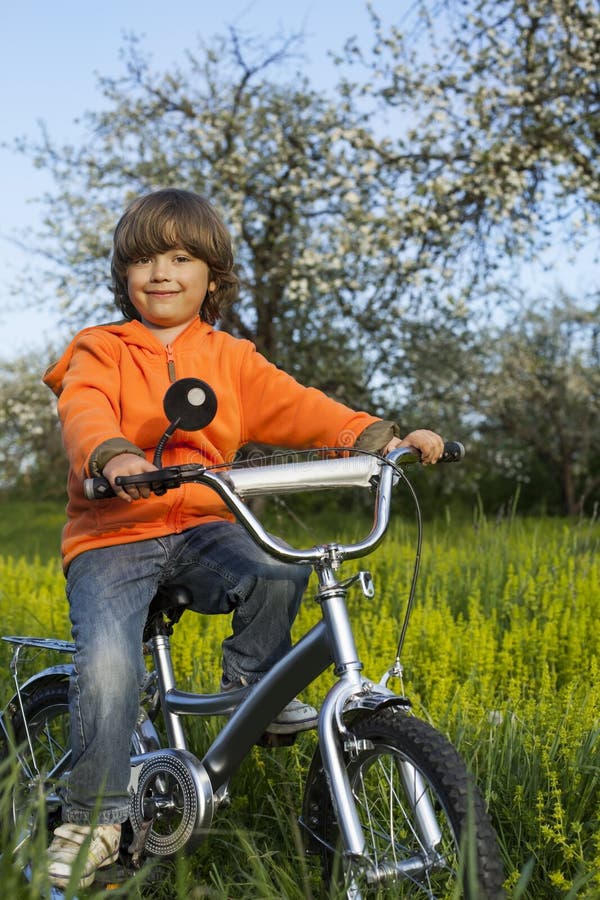 Boy ride bikes stock photo. Image of exercising, leisure - 71295374