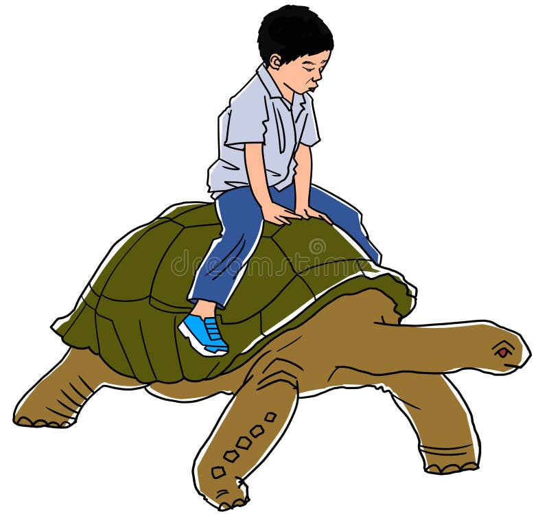 Turtle Boy -Standing stock illustration. Illustration of emotion - 1029663