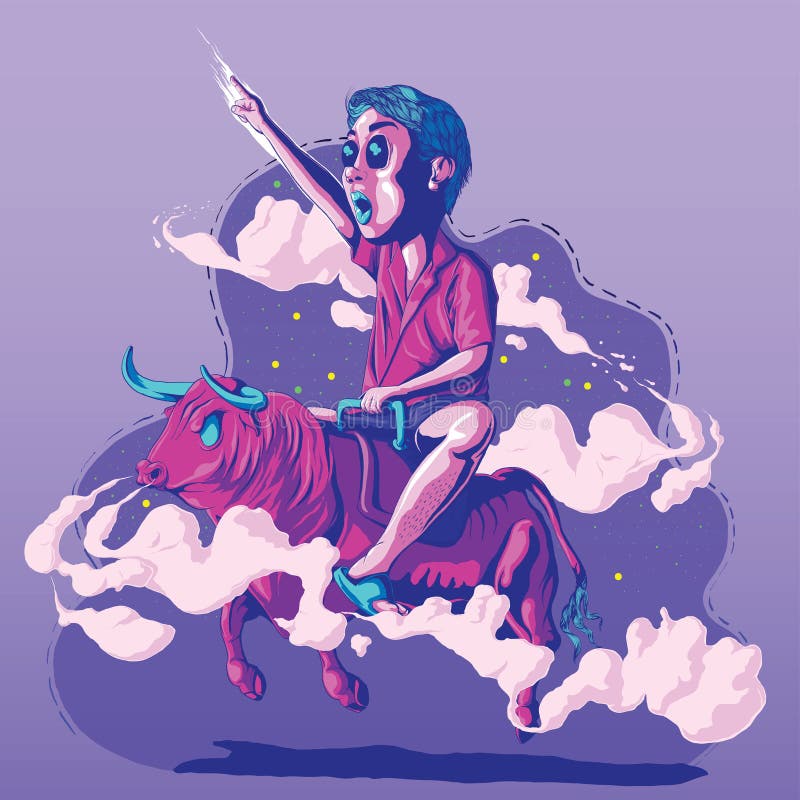 Cartoon Bull Riding Men Stock Illustrations – 17 Cartoon Bull Riding ...