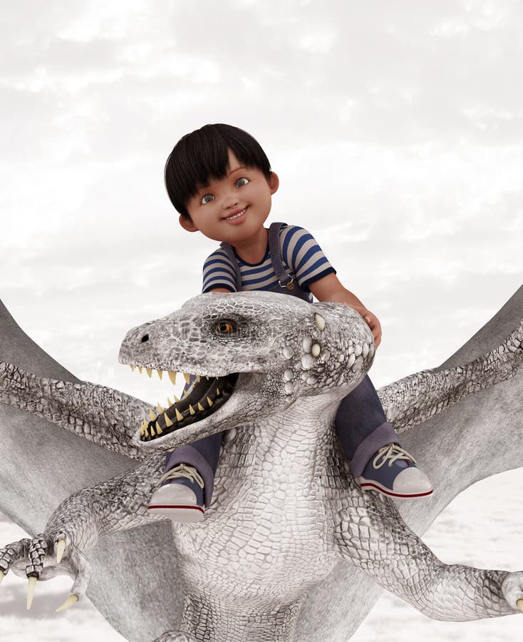 Boy Riding Dragon Stock Illustrations – 79 Boy Riding Dragon Stock ...
