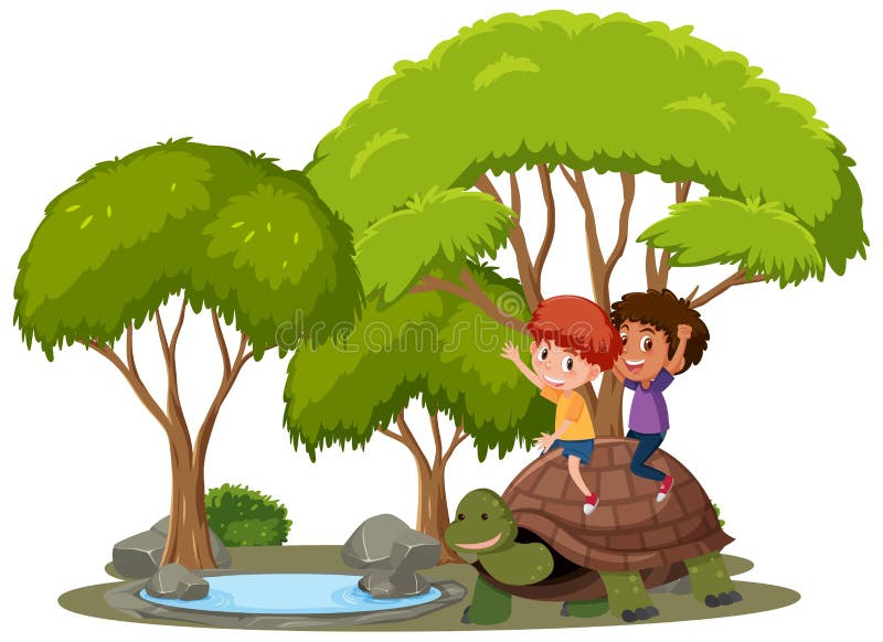 Boy Riding Turtle Stock Illustrations – 18 Boy Riding Turtle Stock ...