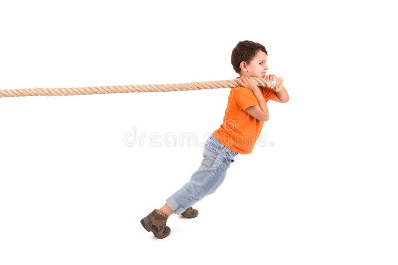 Boy with rope stock image. Image of student, kids, young - 52547891
