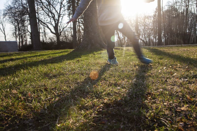 A boy, running stock image. Image of running, trees - 148328111