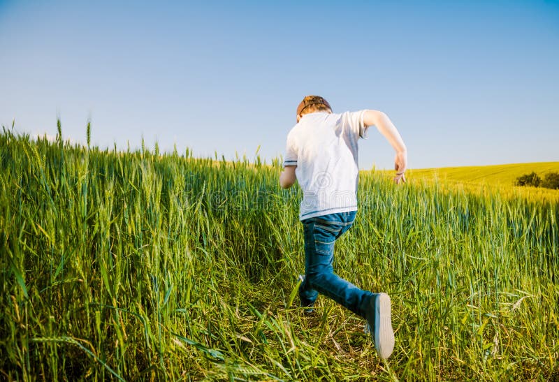 Boy running very fast stock vector. Illustration of happy - 62879129