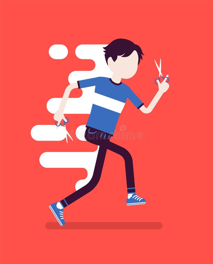 Scissors Danger Stock Illustrations – 766 Scissors Danger Stock ...