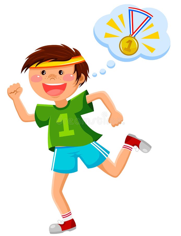 Ambitious runner stock vector. Illustration of persistent - 29851031