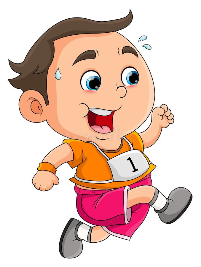 Cartoon Cute Very Young Running Stock Illustrations – 20 Cartoon Cute ...