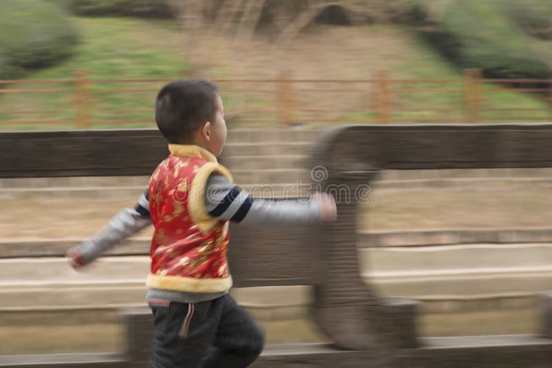 Chinese child running stock photo. Image of arms, cute - 7978514