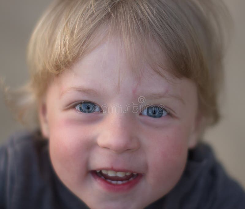 The Boy`s Face with Blurred Backgrounds Stock Image - Image of parental ...