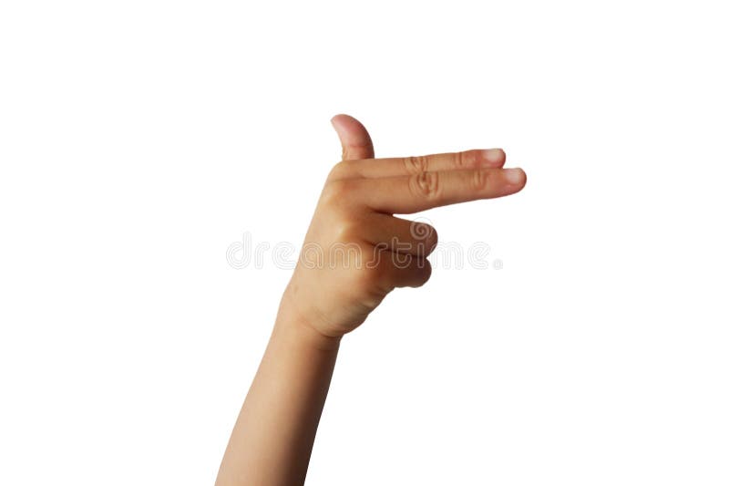 Boy S Hands in Various Weird Poses on a White Background Stock Image ...
