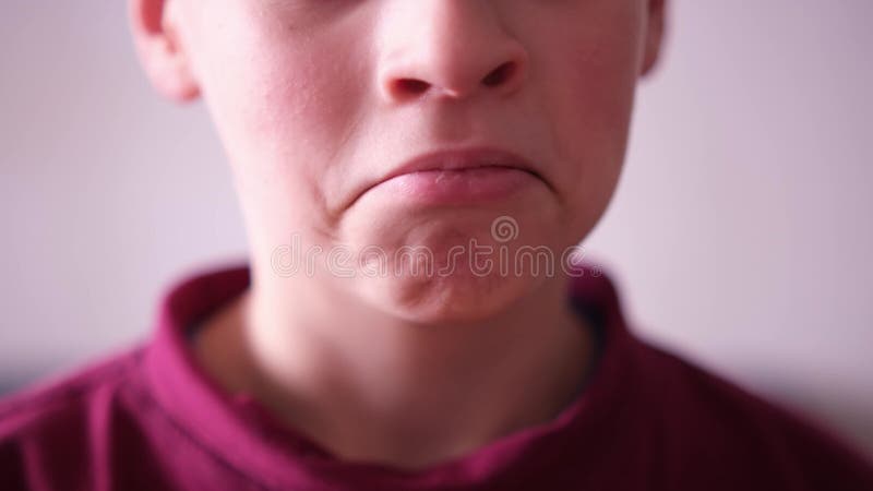 Boy S Mouth Close Up. the Guy is Smiling and His Teeth are Visible and ...