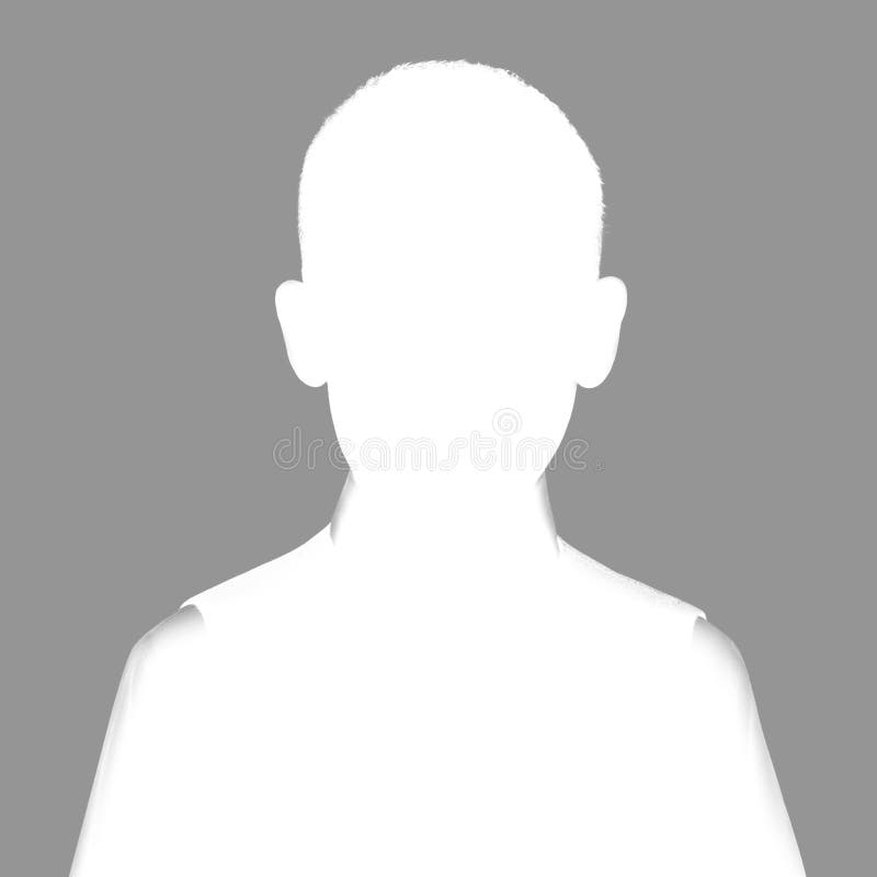 Boy S Silhouette. Avatar is Gray Stock Illustration - Illustration of ...
