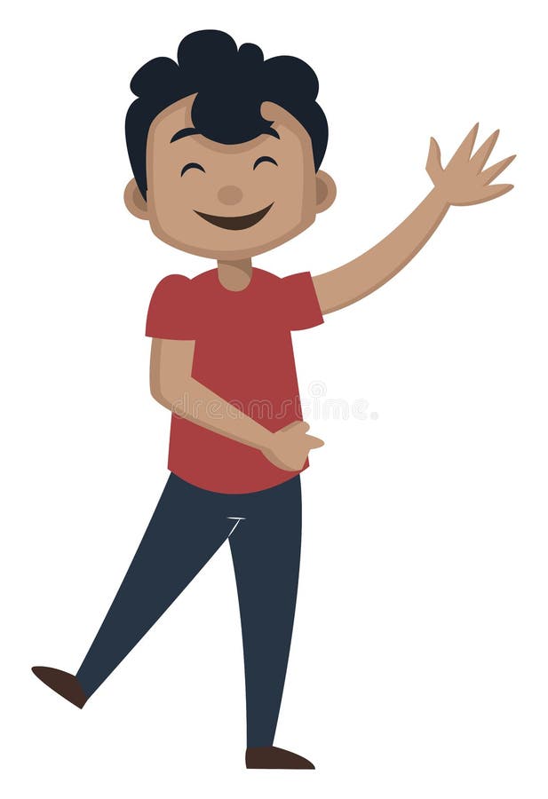 Boy Saying Hello Stock Illustrations – 405 Boy Saying Hello Stock ...