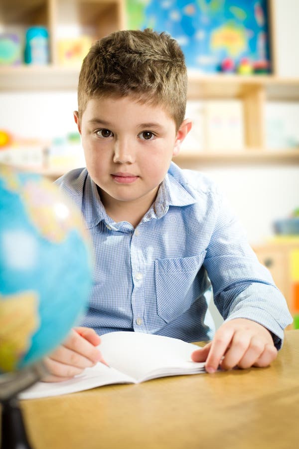 Boy at school stock image. Image of education, primary - 50926901