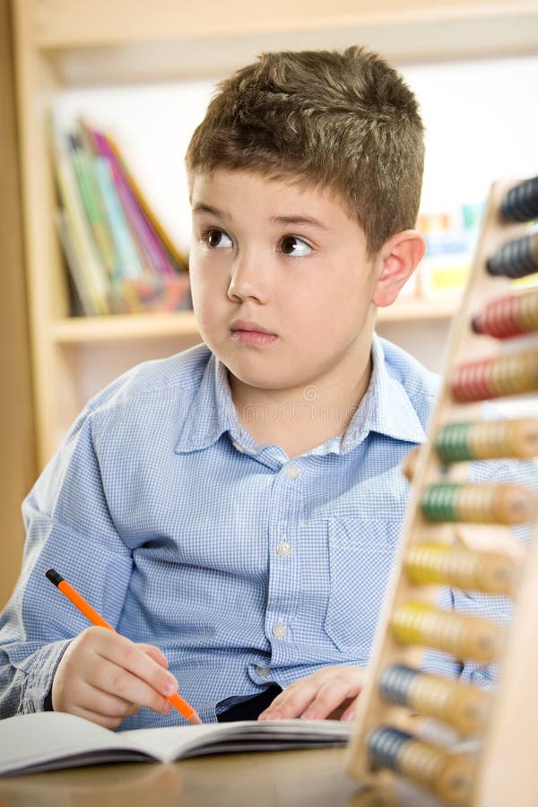Boy at school stock image. Image of elementary, learn - 50935615
