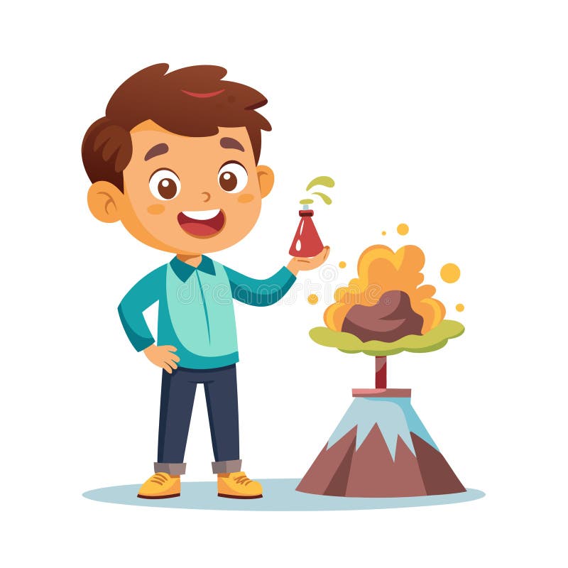 Boy Cartoon Doing Chemical Experiment Stock Illustrations – 198 Boy ...