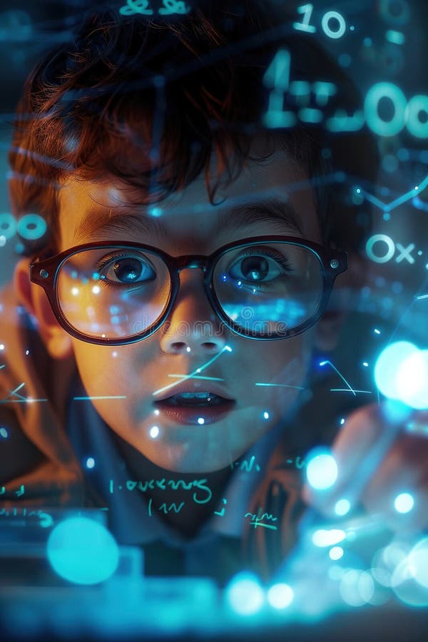 Boy Scientist in the Lab Working on Chemistry Experiments. Ai Generative Stock Image - Image of ...