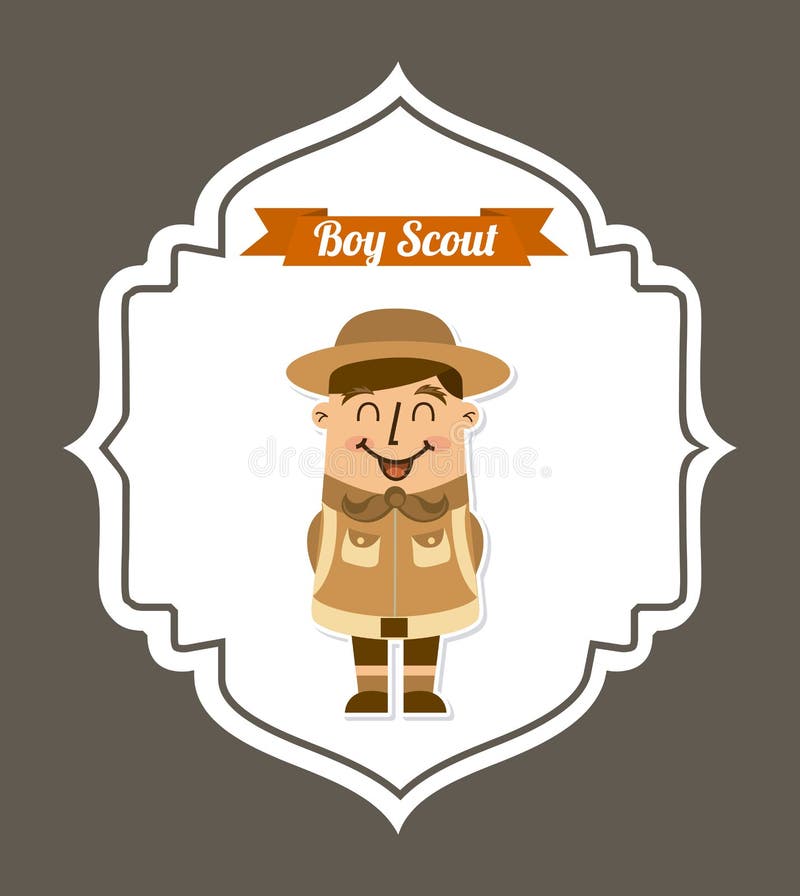 Boy scout design stock vector. Illustration of design - 45999480