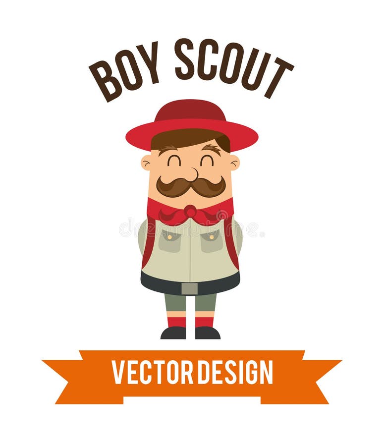 Boy scout stock vector. Illustration of cartoon, design - 50891832