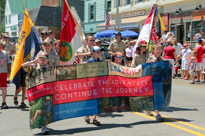 Boy Scouts Parade editorial photography. Image of child - 15011407