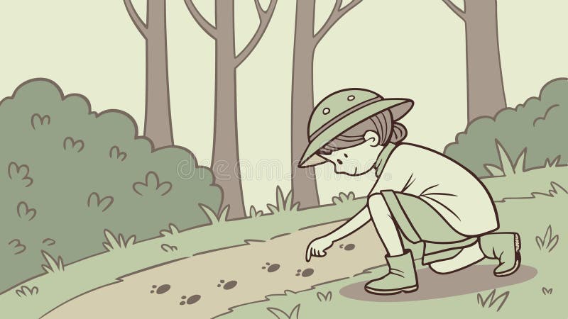 Boy Searching for Insects in the Forest, Nature Study, Vector Design ...