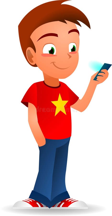 Text Messaging Boy Stock Illustrations – 255 Text Messaging Boy Stock ...