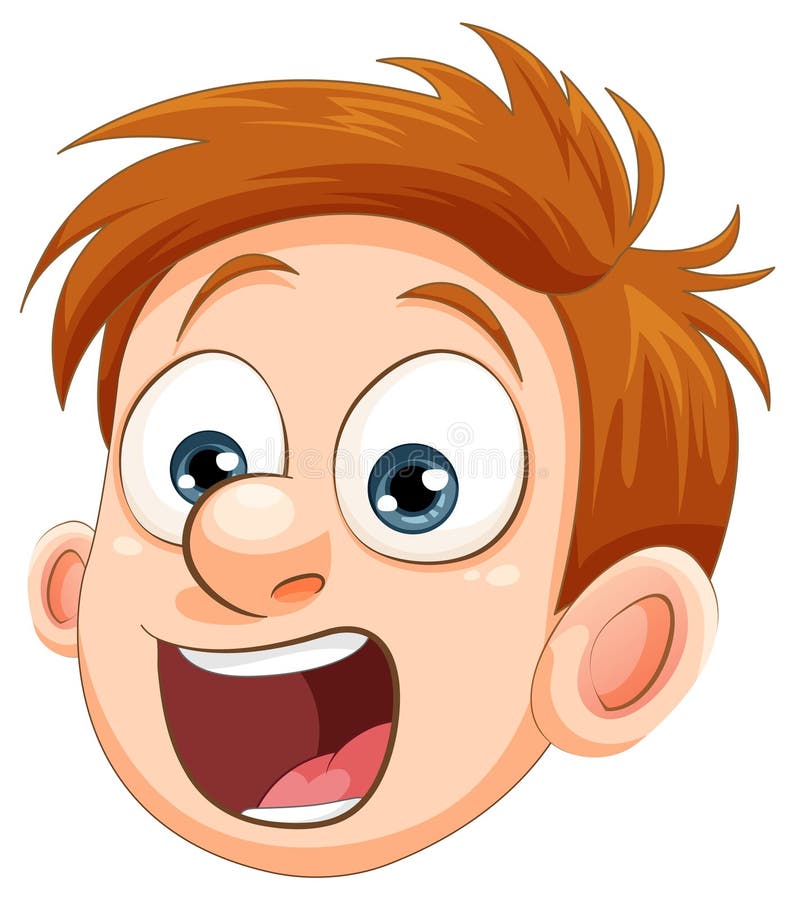 Boy with Shocked Expression Vector Stock Vector - Illustration of ...
