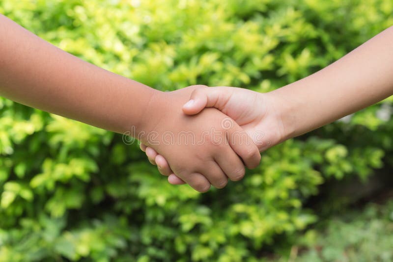 Dad and Daughter Shook Hands, Playing Game of Chess Stock Photo - Image ...