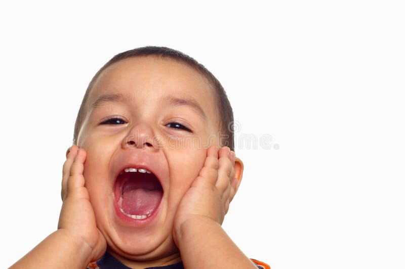 Boy Shouting stock photo. Image of shout, horizontal, charming - 3176816