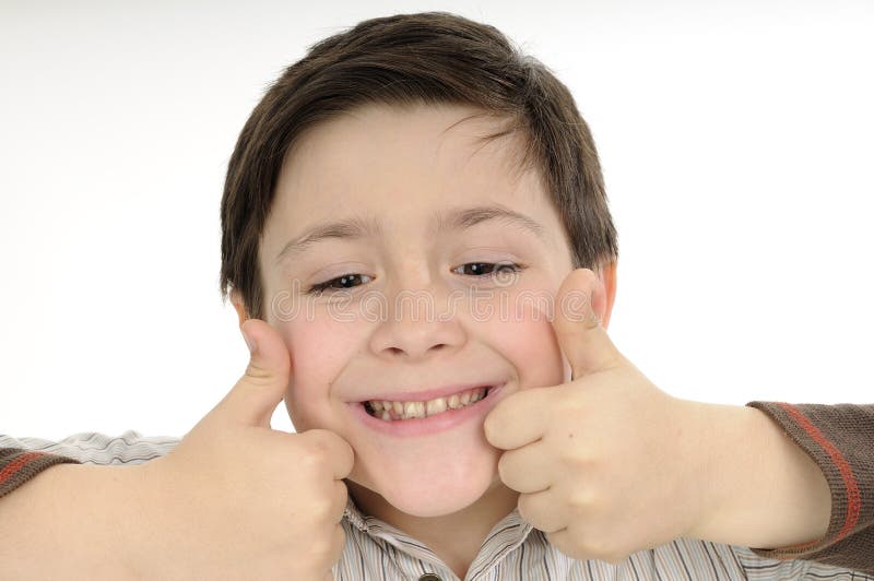 Boy showing ok sign stock image. Image of gestures, successful - 19253585
