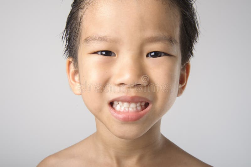 Boy showing teeth stock image. Image of white, grow, mount - 50183499
