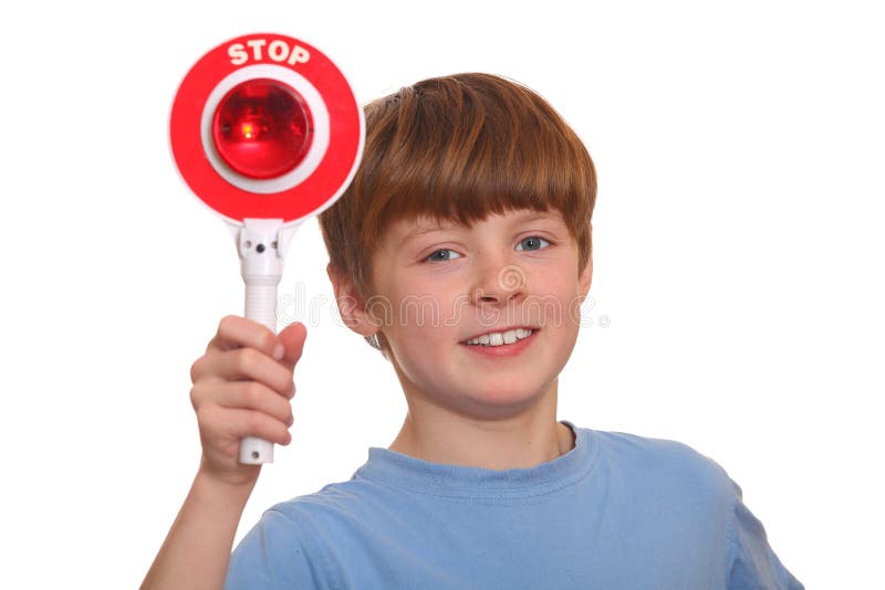 Boy stop sign stock photo. Image of gesture, isolated - 20982046