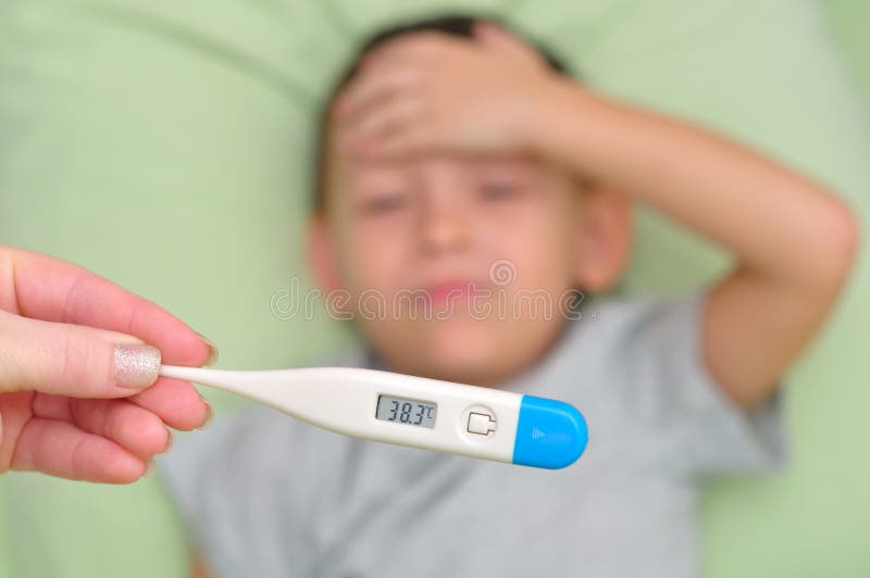 The boy is sick. stock photo. Image of doctor, virus - 152542846